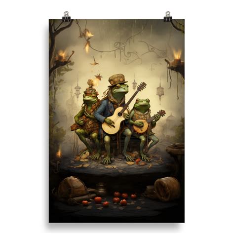 Billy Strings Poster Billy Frog Band Poster Pick Your Size Etsy