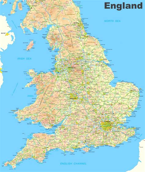 Map Of England And Wales