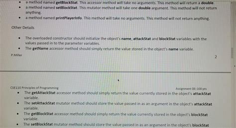Solved Cse110 Principles Of Programming Assignment 08100