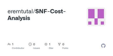 Github Eremtutal Snf Cost Analysis