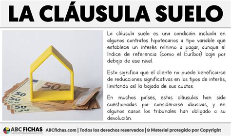 ¿qué Es La Clausula Suelo