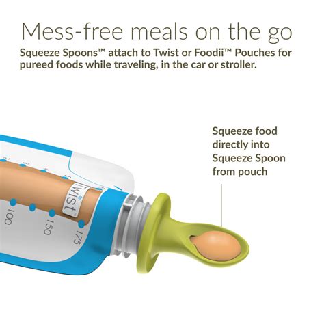 Foodii™ Squeeze Pouch Spoons Kiinde