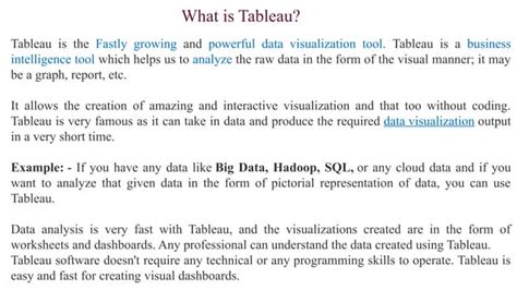 Data Visualization With Tableau Introduction Of Tableau Pptx