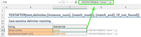 Excel Textafter Function