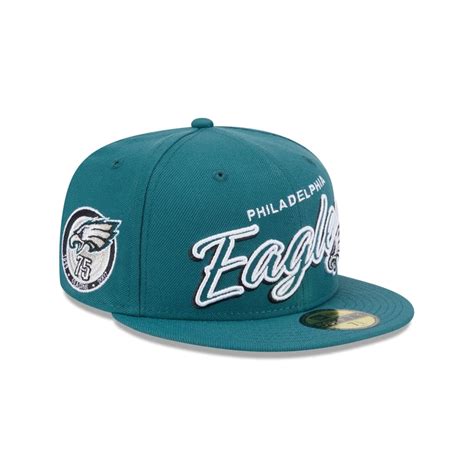 Philadelphia Eagles Script Sided 59fifty Fitted Hat Advcaps