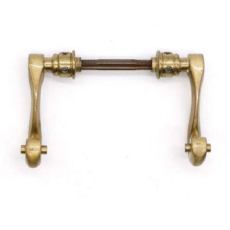 Pair Of Brass Vintage Swirl Handle Lever Door Knobs Chairish
