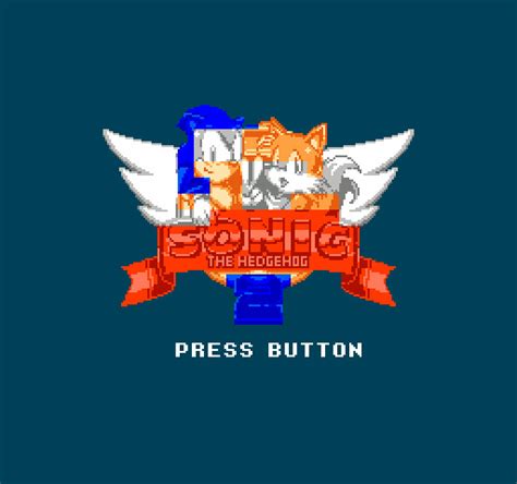 Sonic 2 8 Bit Title Screen For Nes By I Like Sonic 91 On Deviantart