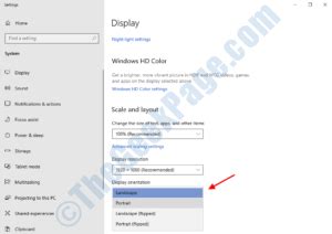 Change Screen Orientation Portrait Landscape In Windows