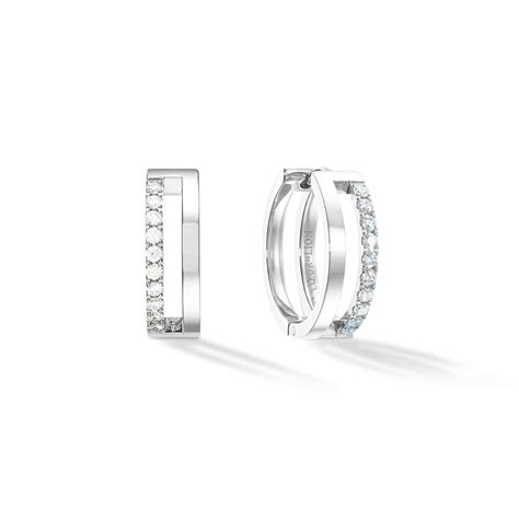 013621 1817 Coeur De Lion Eternal Unity Hoops Silver Crystal