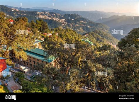 Shimla Scenic Hill Station Of Himachal Pradesh With Aerial View Of