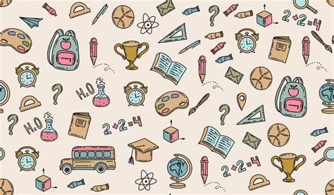 Adobe Illustrator Artworkback To School Pattern Vector 12323933