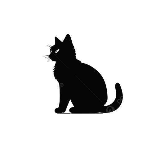 Halloween Sitting Cat Silhouette