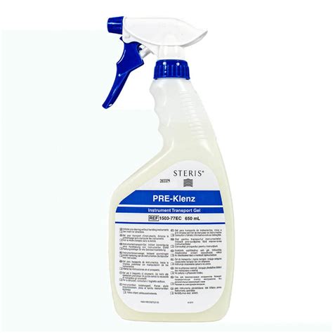 Pre Klenz Instrument Cleanersterilize Spray Bottle Steris 650ml