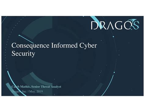 Consequence Informed Cyber Security Pdf Computing Technology