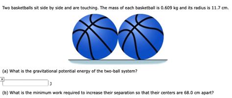 Two Basketballs Sit Side By Side And Are Touching The Mass