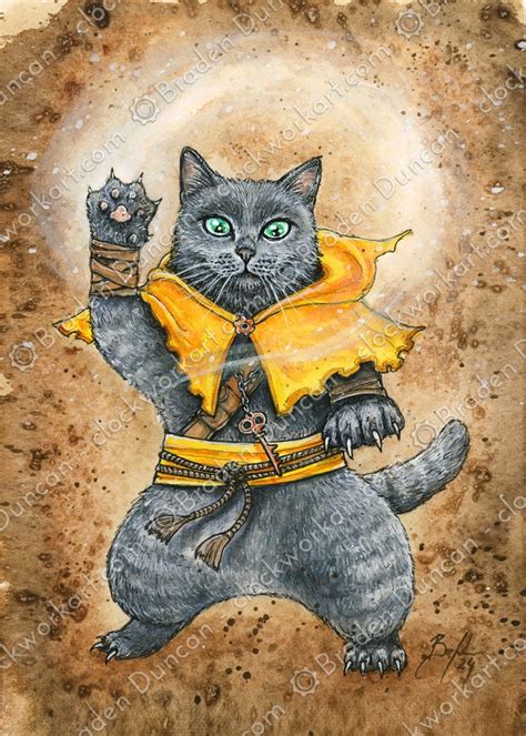 Print Kitten Class Monk