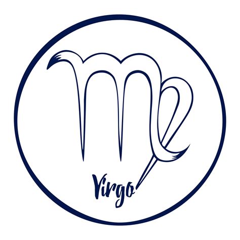 Mano Dibujado Zodiak Señales Blanco Virgo Zodíaco íconos En Un Blanco