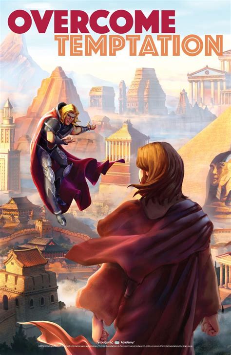 Overcome Temptation Poster Superbook Bible Posters Jesus