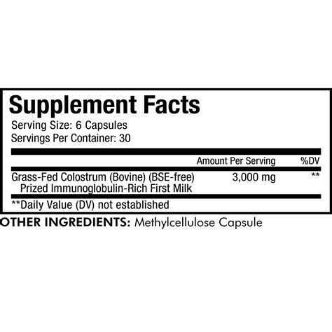 Codeage Immuno Colostrum Supplement Prized Immunoglobulin First Milk