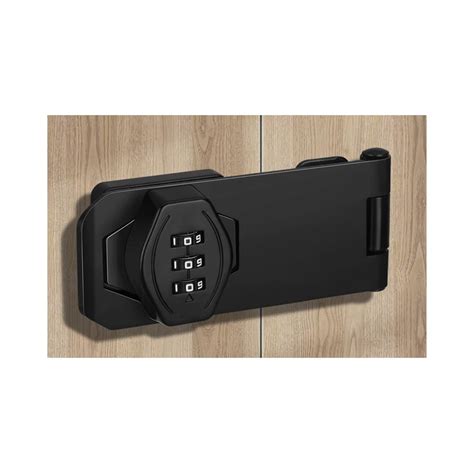 Cabinet Lock Keyless 3 Digit Password Combination Code Hasp Latch Lock Twist Knob Wooden Drawer