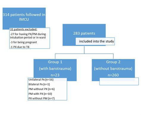 Flowchart Of The Study Imcu Intermediate Intensive Care Unit Px