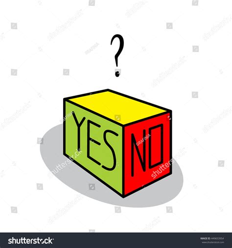 Vektor Stok Select Yes No Question Mark Volumetric Tanpa Royalti