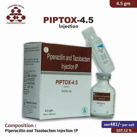 Piperacillin And Tazobactam Injection Ip Piptox 45 At ₹ 481vial