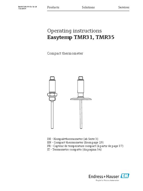 Manual Sensor Temp Pdf