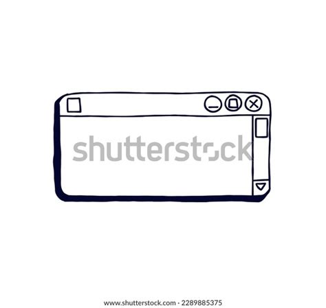 retro computer interface vintage old browser stock vector royalty free