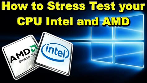 How To Stress Test Your Cpu Intel And Amd 2018 Youtube
