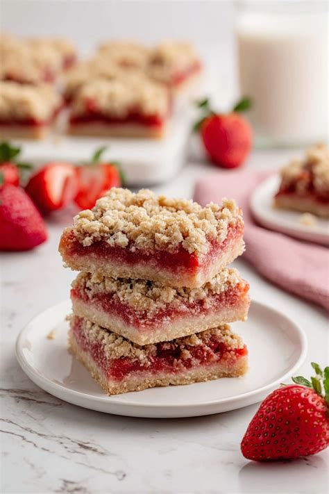 Strawberry Oatmeal Bars Irresistible And Easy To Make