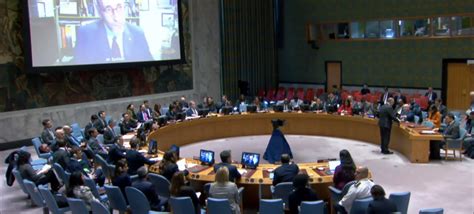 Security Council Discusses Crisis In The Middle East Un Chief Warns Of