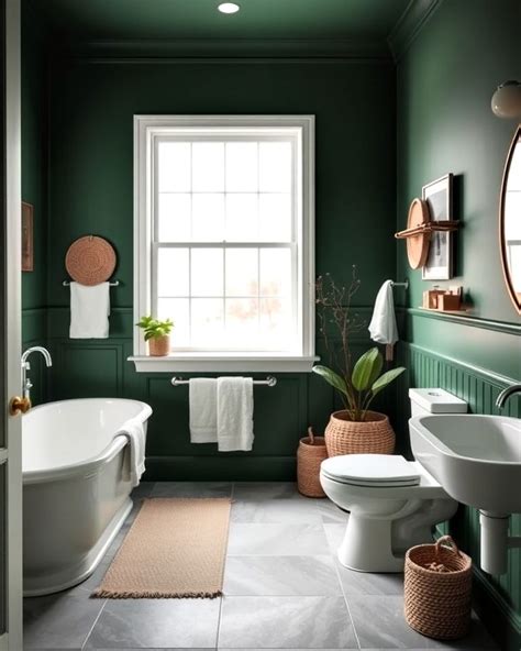 15 Forest Green Bathroom Ideas For A Refreshing Look