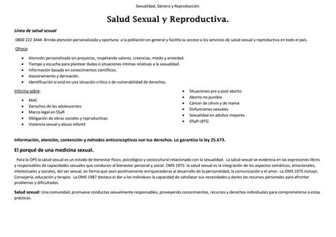 SOLUTION: Resumen salud sexual y reproductiva - Studypool