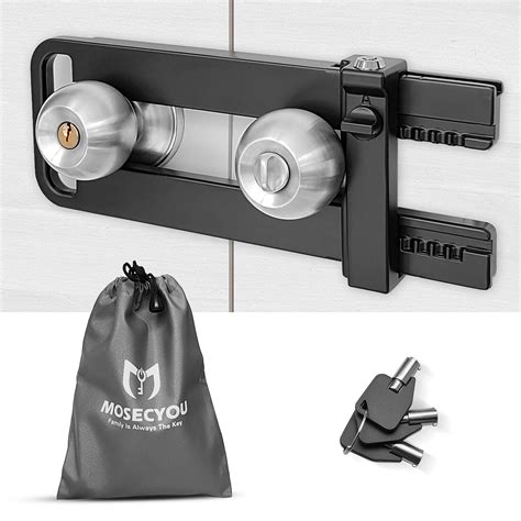 Mosecyou Double Door Locking Device French Door Lock Security