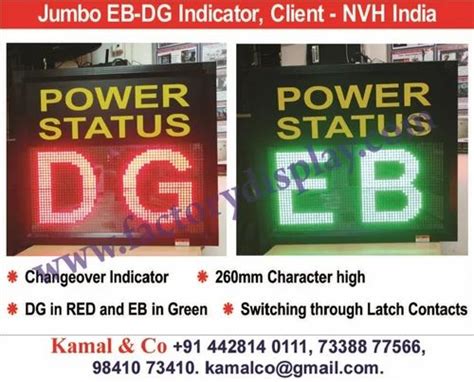 Jumbo Led Power Status Indicator Display Board At Rs 24900 Piece T