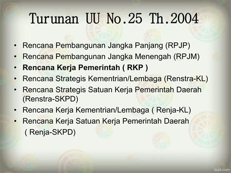Rencana Kerja Pemerintah Pptx