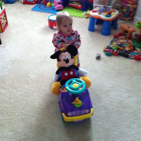 Pushing Around Mickey While Watching Mickey Mouse Clubhouse Mickey