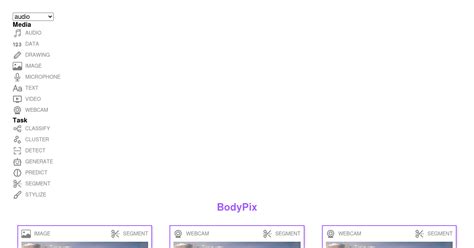 Ml5 Examples W Task And Media Icons Codesandbox