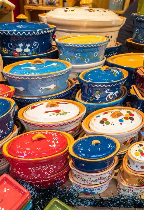 Ceramic Pottery From Alsace Editorial Photography Image Of France Pattern 269065402