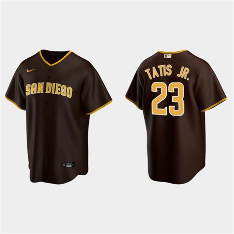 San Diego Padres 23 Fernando Tatis Jr White Brown Home Jersey Katinatsports Store