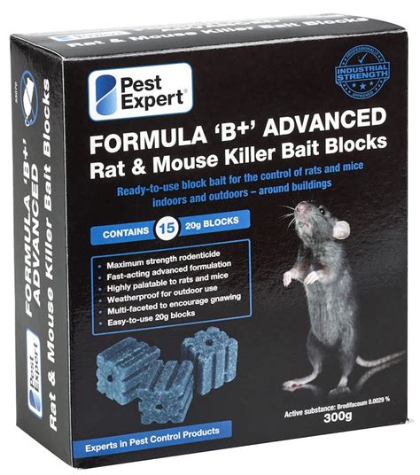 Mouse Poison Bait Blocks 300g 15 Blocks Pestcontrolsupermarket