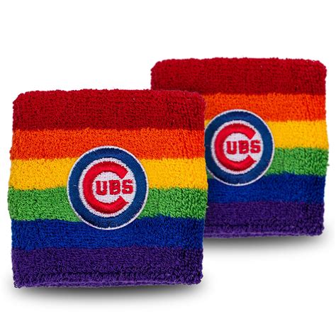 Chicago Cubs Pride Rainbow Wristbands Clark Street Sports