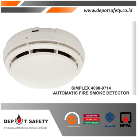 Jual Simplex 4098 9714 Automatic Fire Smoke Detector Shopee Indonesia