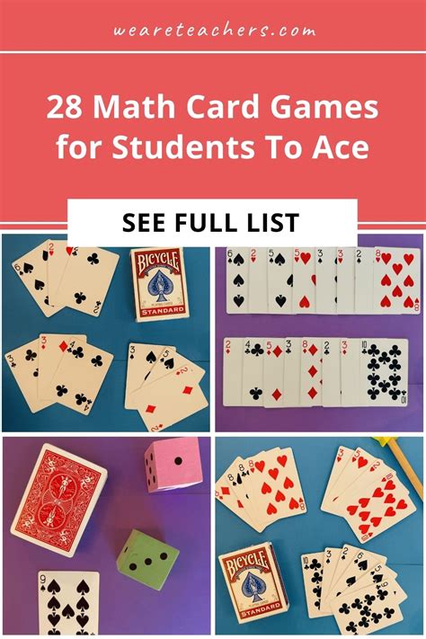 28 Math Card Games That Are Educational And Fun