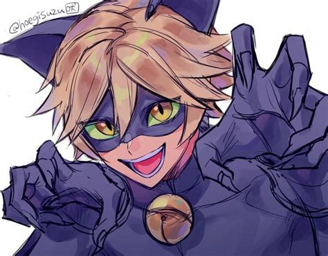 Chat Noir Dibujos Bonitos Dibujos Animados Bonitos De Foto A Caricatura