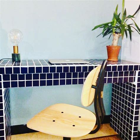 Diy Tiled Desk Makeover