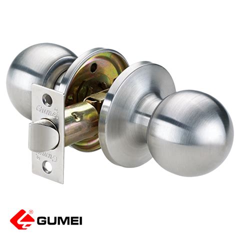 Steel Tubular Door Knob Lock Without Key For Passage Function Door