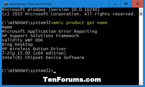 Uninstall Programs Using Command Prompt In Windows Sumtips
