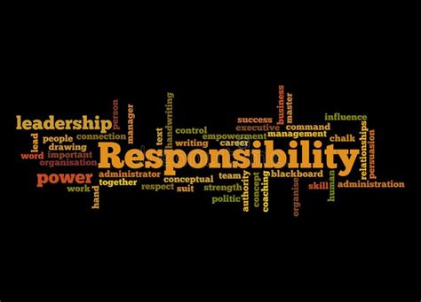 Responsibility Word Cloud Stock Illustrations 1542 Responsibility